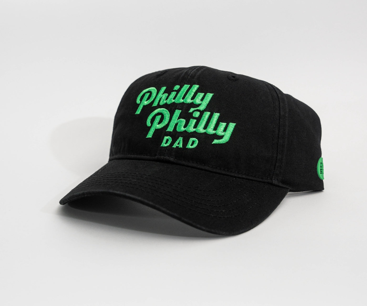 Old School Black Philly Philly Dad Hat - Adjustable Buckle Closure